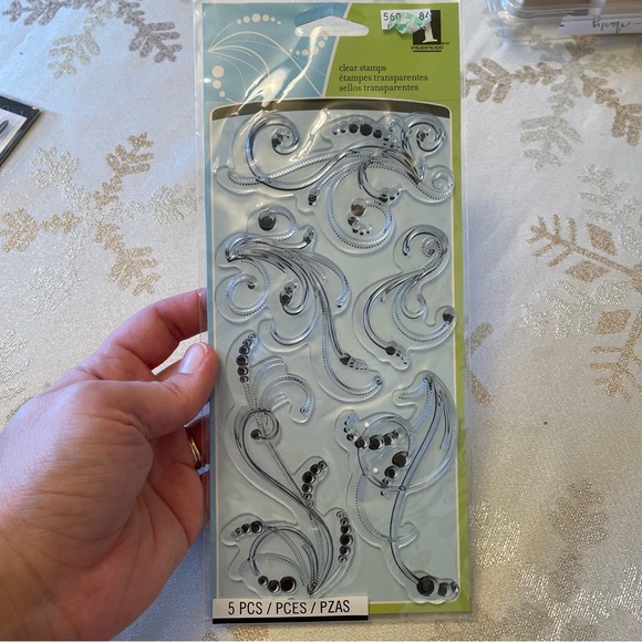 Design | Scrolls Clear Stamp Set | Poshmark